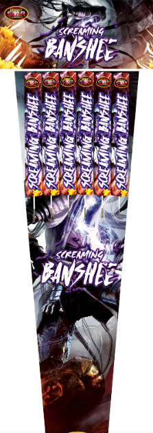 London Fireworks | Screaming Banshee 6 Pack Rockets