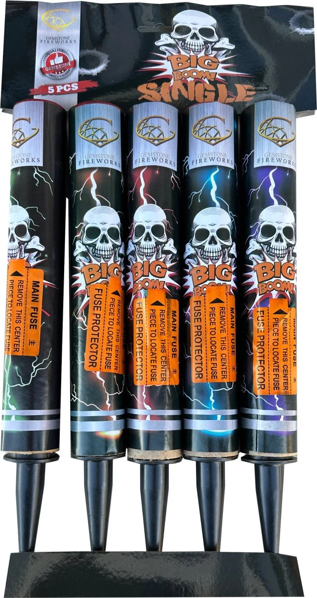 Big Boom Single Shot Roman Candle 5 pack – London Fireworks Shop