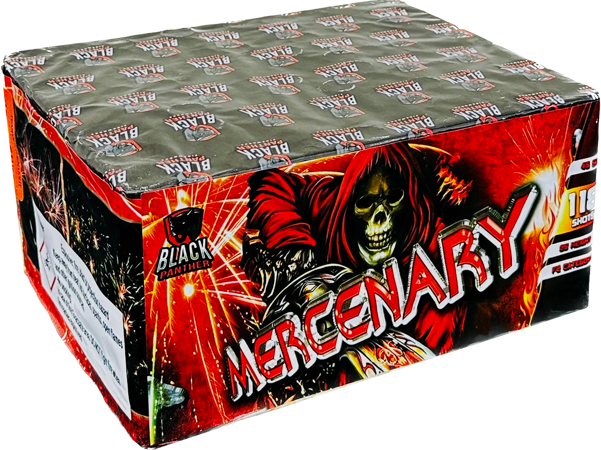 Mercenary 118-Shot Barrage Cake | London Fireworks
