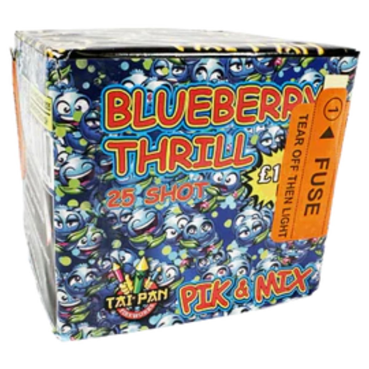 Pik N Mix Blueberry Thrill 25-Shot Barrage Cake | London Fireworks