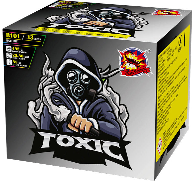 Toxic 33-Shot Mix Tube | London Fireworks Shop