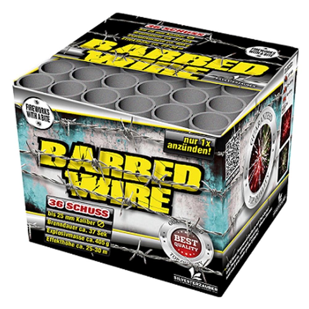 Barbed Wire 36 shots Barrage Cake – London Fireworks Shop