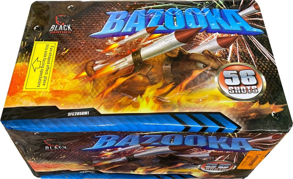 Bazooka 56‑Shot Barrage | London Fireworks