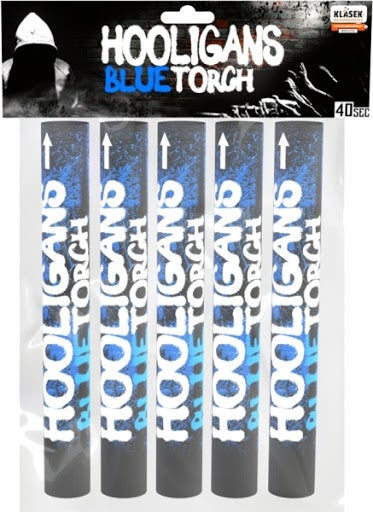Hooligan Blue Flares 5 pack – London Fireworks Shop