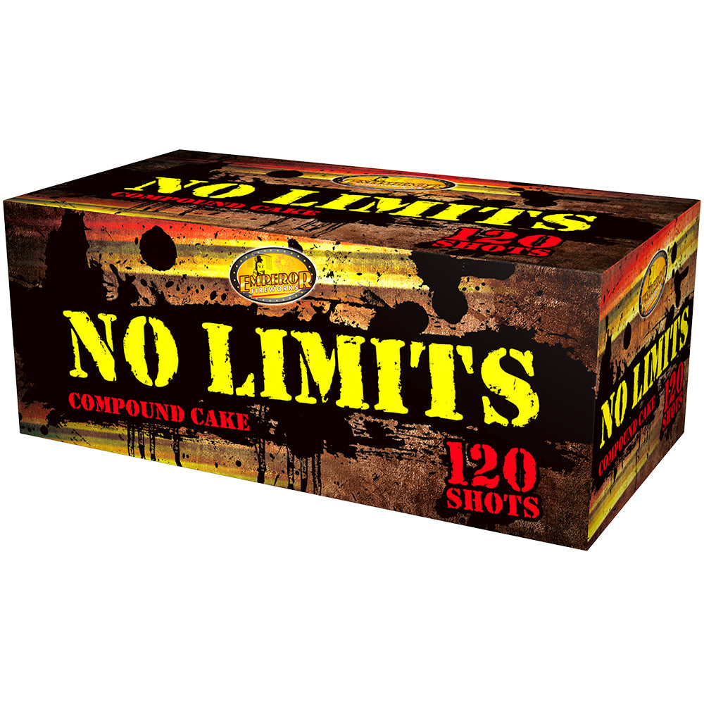 NO LIMITS 120 Shot Compound Cake – London Fireworks Shop