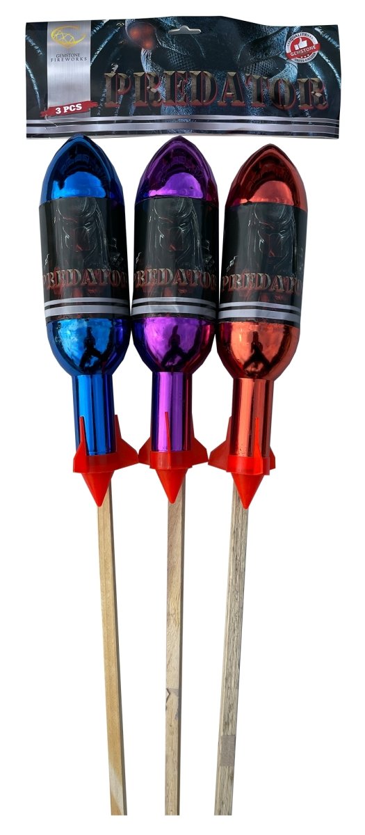 Predator Rockets 3 Pack – London Fireworks Shop