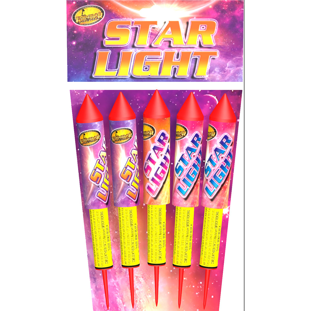 STAR LIGHT (5PK) Rockets – London Fireworks Shop